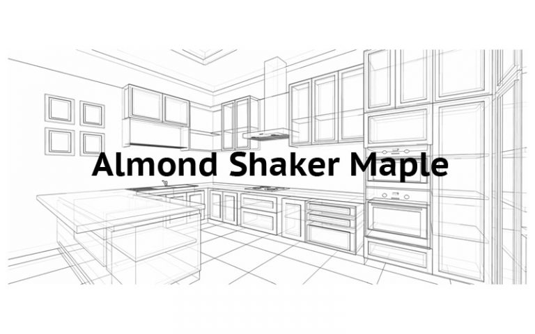 Almond Shaker Maple - Wood Cabinet Factory - Shaker Cabinets